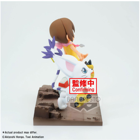 Digimon Adventure Archives Hikari & Tailmon DXF Figure Diorama
