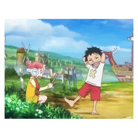 One Piece Film Red Grandline Men Series Figurine Luffy Enfant