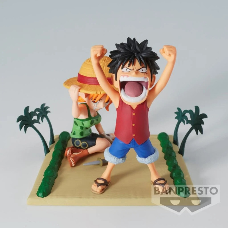 One Piece WCF Log Stories Figurine Luffy et Nami